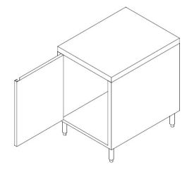 SS WORK COUNTER CW SWING DOO | Kitchen Equipment Online Store