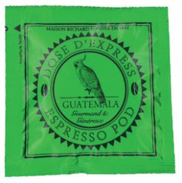Cafes Richard Espresso Pods GUATEMALA - Fairtrade (Box of 25 pods ...