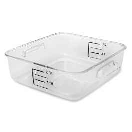 RUBBERMAID Square Storage Container Clear | Kitchen Equipment Online Store