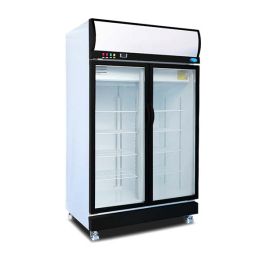 SNOW 2 Door Display Upright Chiller | 1240 x 735 x 2075 (BLACK FRAME ...