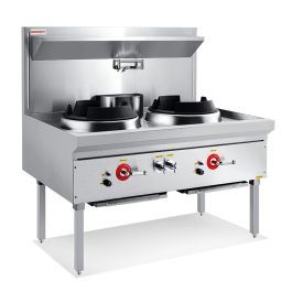 NEWWAY Compact Double Burner Wok Range (Duckbill Burner) NW-2B ...