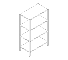Custom Stainless Steel 4 Tier Solid Rack | Kitchen Equipment Online Store