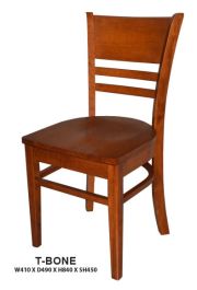 T-bone Dining Chair | Wooden Seat | Kitchen Equipment Online Store