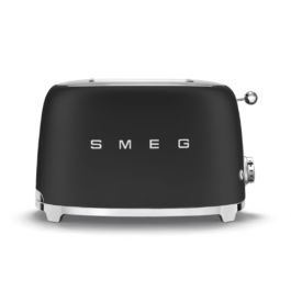 SMEG Two Slice Toaster Special Edition - Matt Black TSF01BLM | Kitchen Equipment Online Store