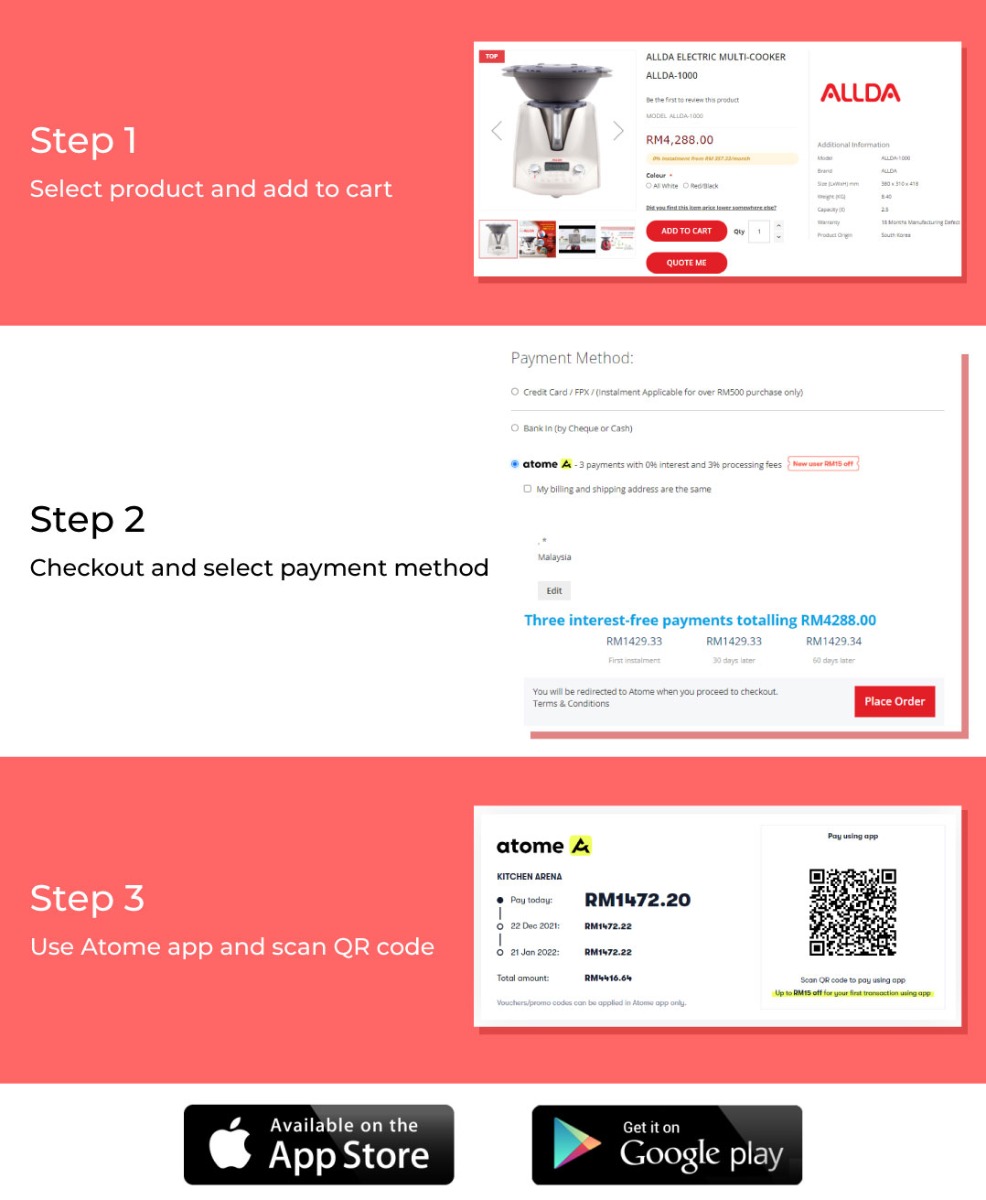 Kitchen Arena x Atome – Shop Now, Pay Later (New Payment Gateway ...